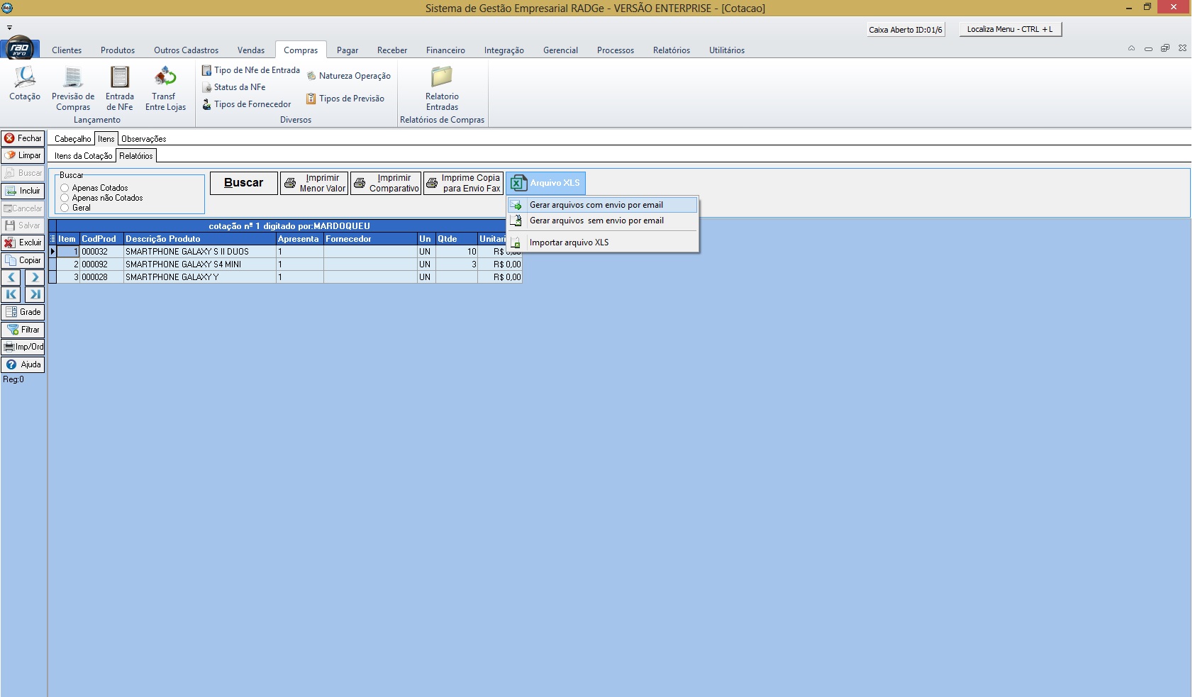 Faça a cotação de fornecedores de forma rápida e segura – RADInfo